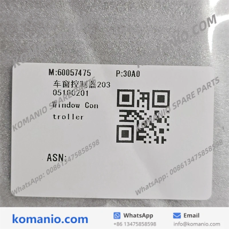 60057475 SANY Window Controller 60057475 SANY Window Controller