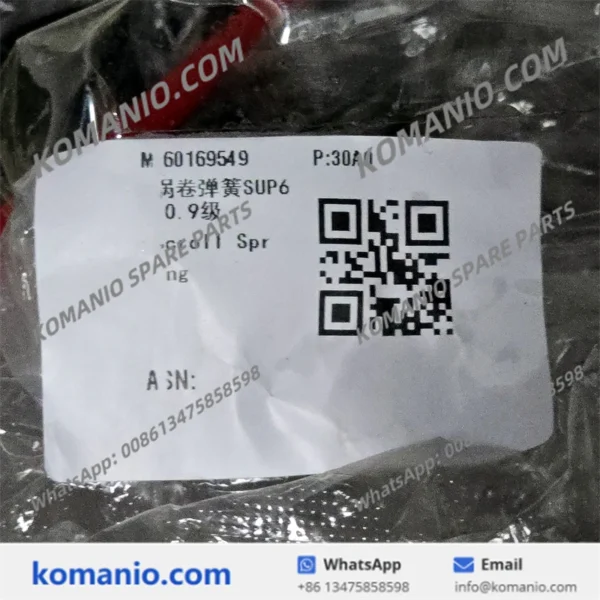 60169549 SANY Turbination Spring
